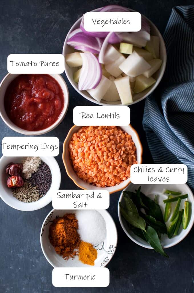 Slow Cooker Sambar Recipe | cookshideout