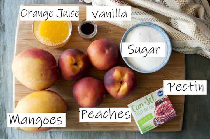 Peach Mango Jam with Vanilla Recipe | cookshideout