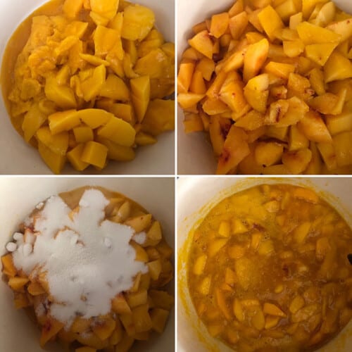 Peach Mango Jam with Vanilla Recipe | cookshideout