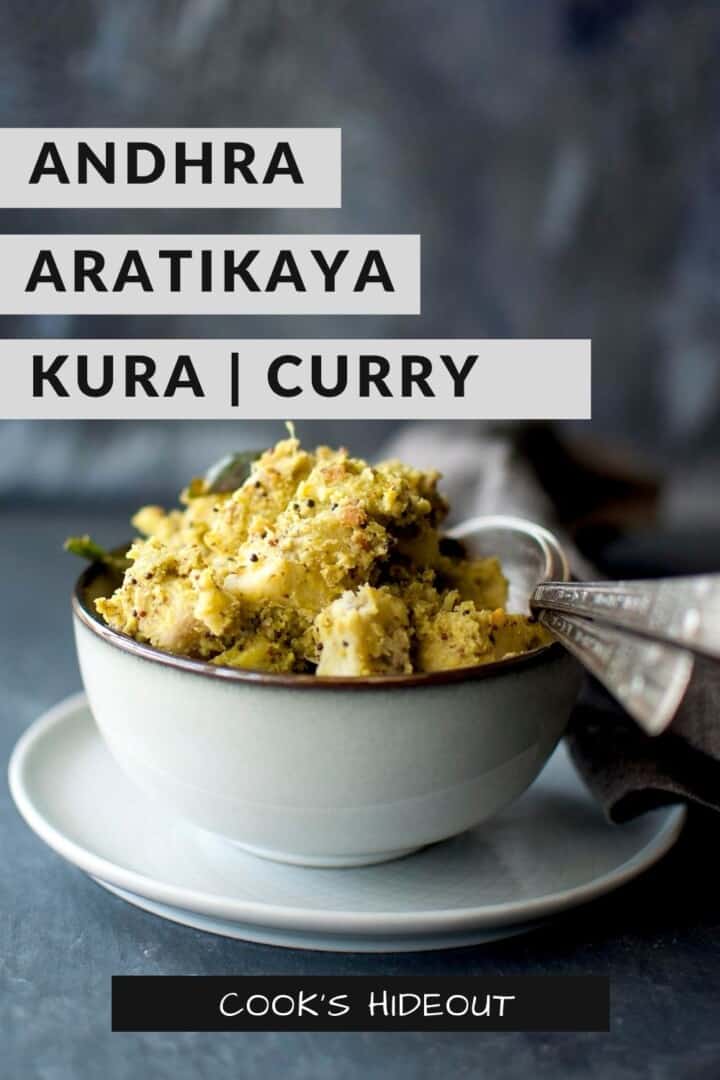 Aratikaya Kura Recipe | Andhra Raw Banana Curry | Cook's Hideout