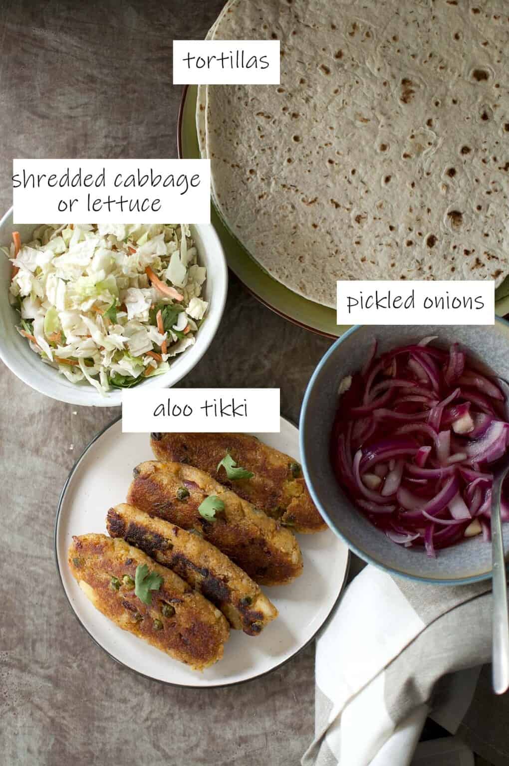 Aloo Tikki Wrap Recipe | Aloo Frankie | Cook's Hideout