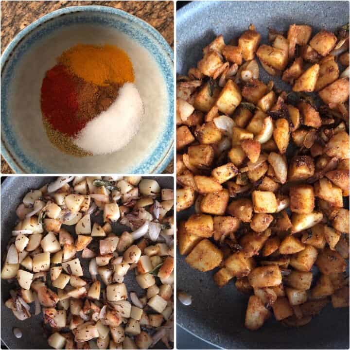 Alugadda Vepudu | Andhra Style Potato Fry Recipe | cookshideout