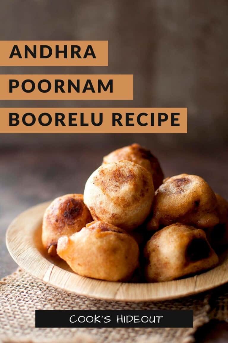 Purnam Boorelu | Andhra Style Poornalu Recipe | Cook's Hideout
