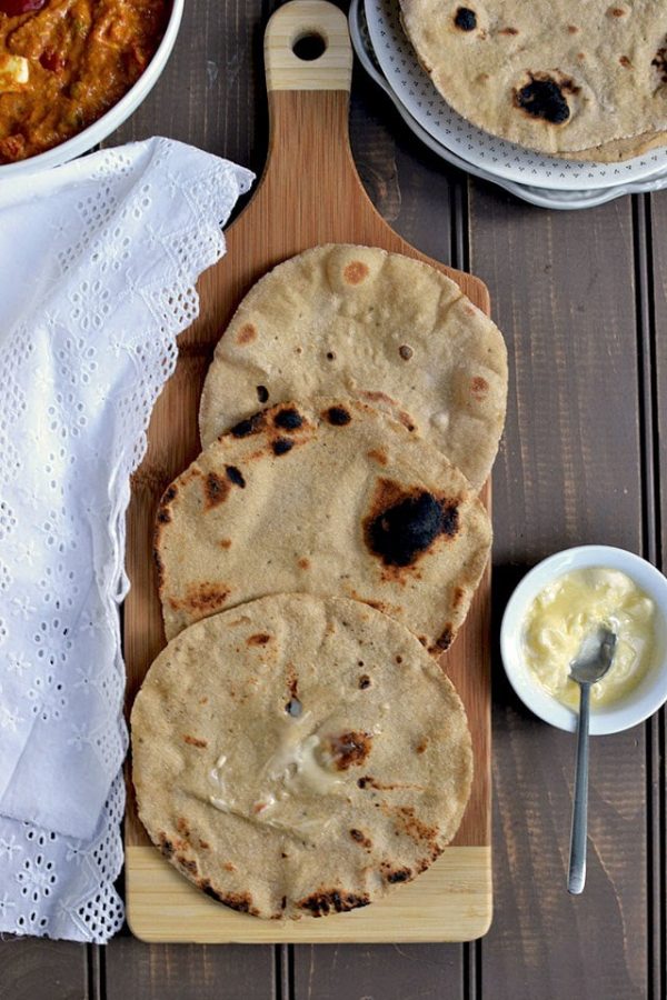 Khamiri Roti with Shahi Mixed Vegetable and Paneer Curry Recipe ...
