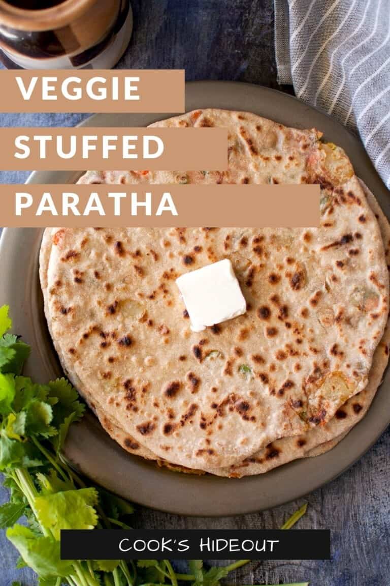 Navratan Paratha Recipe | Stuffed Indian Flatbread | Cook's Hideout