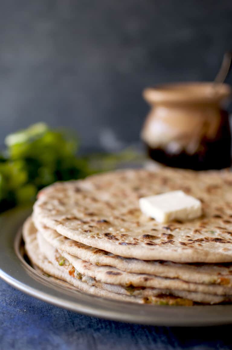 Navratan Paratha Recipe | Stuffed Indian Flatbread | Cook's Hideout