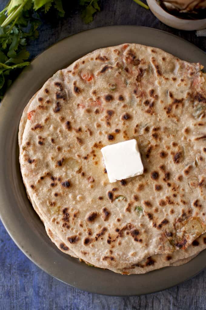 Navratan Paratha Recipe | Stuffed Indian Flatbread | Cook's Hideout