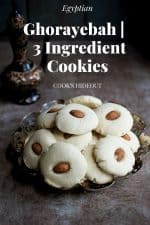 Egyptian Ghorayebah or Ghreybeh Cookies Recipe | cookshideout