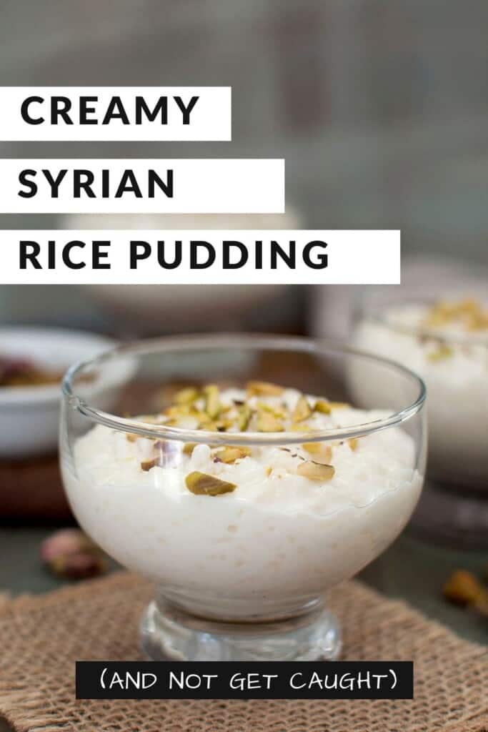 Syrian Rice Pudding Recipe with Rose Water | Cook's Hideout