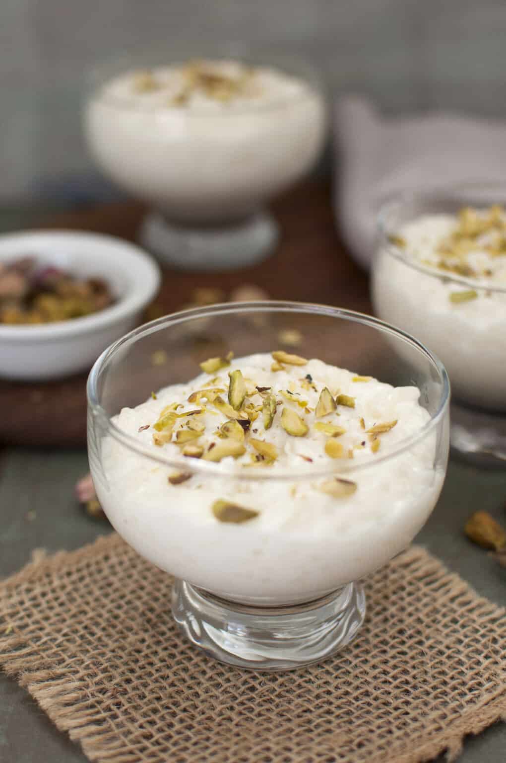 Syrian Rice Pudding Recipe with Rose Water | Cook's Hideout