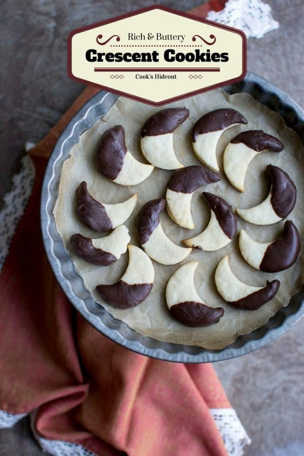Buttery Crescent Cookies (Holiday Edible Gift Recipe) - Cook's Hideout