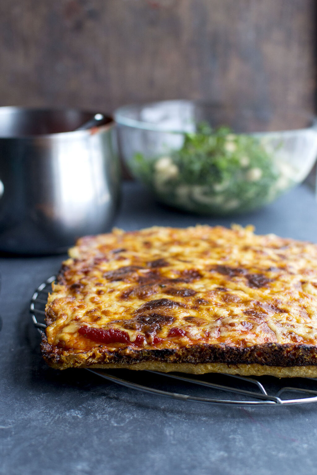 Cheesy Detroit Style Pizza Recipe | Cook's Hideout