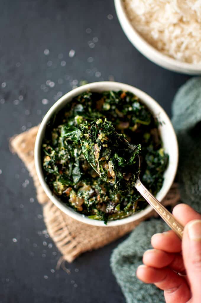 Sri Lankan Kale Mallung | Cook's Hideout