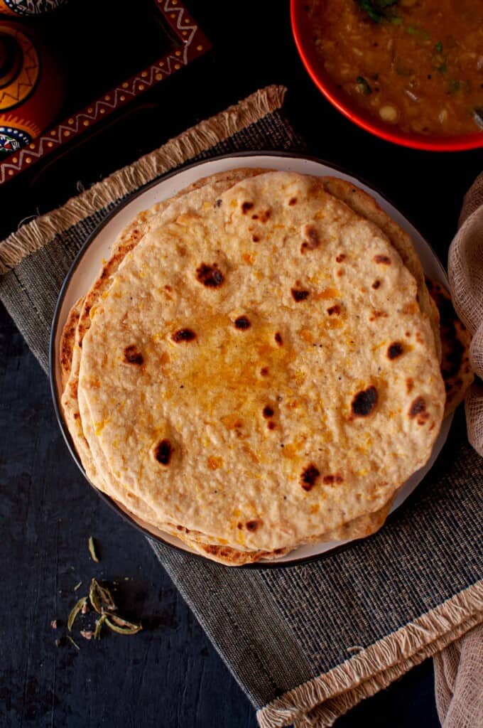 Pumpkin Roti Recipe | Cook's Hideout