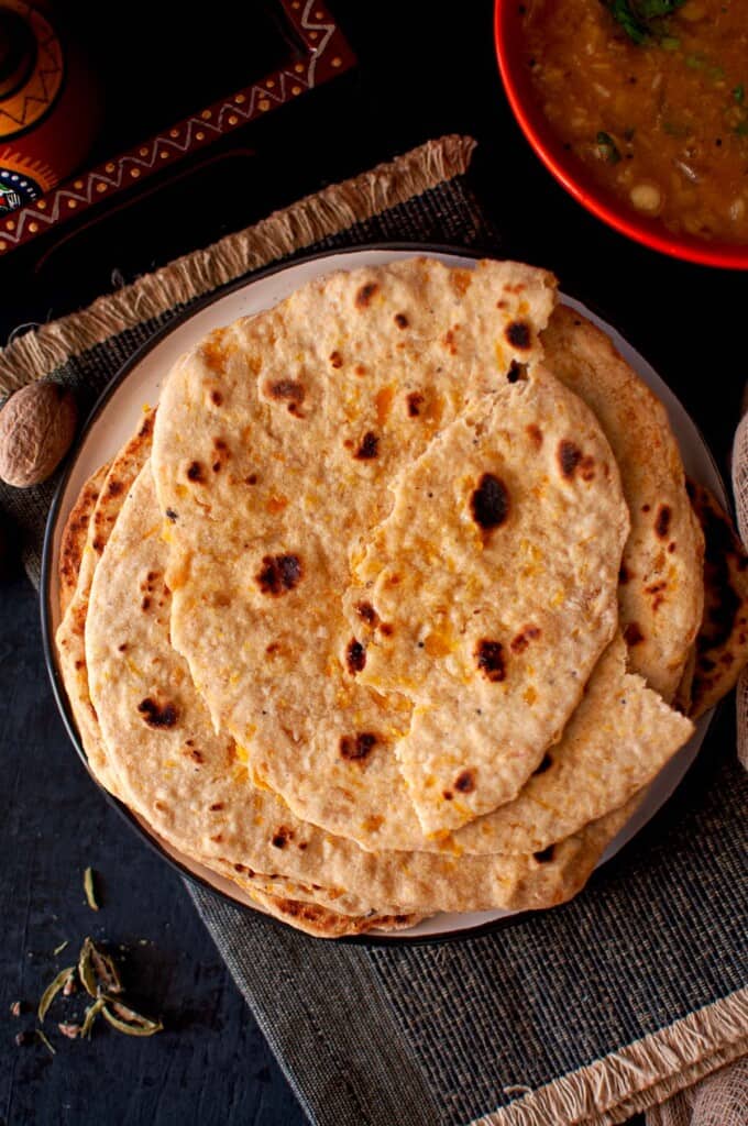 Pumpkin Roti Recipe | Cook's Hideout