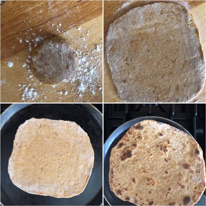 Pumpkin Roti Recipe | Cook's Hideout