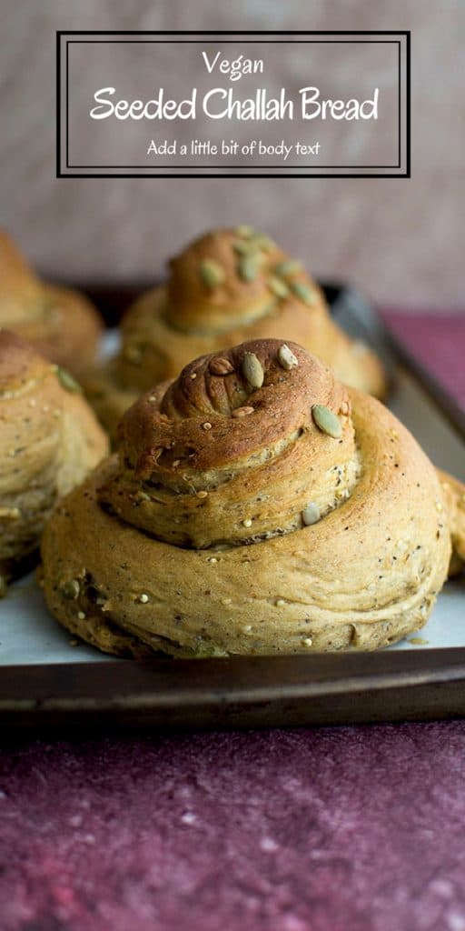 Vegan Seeded Challah Bread for #BreadBakers - Cook's Hideout
