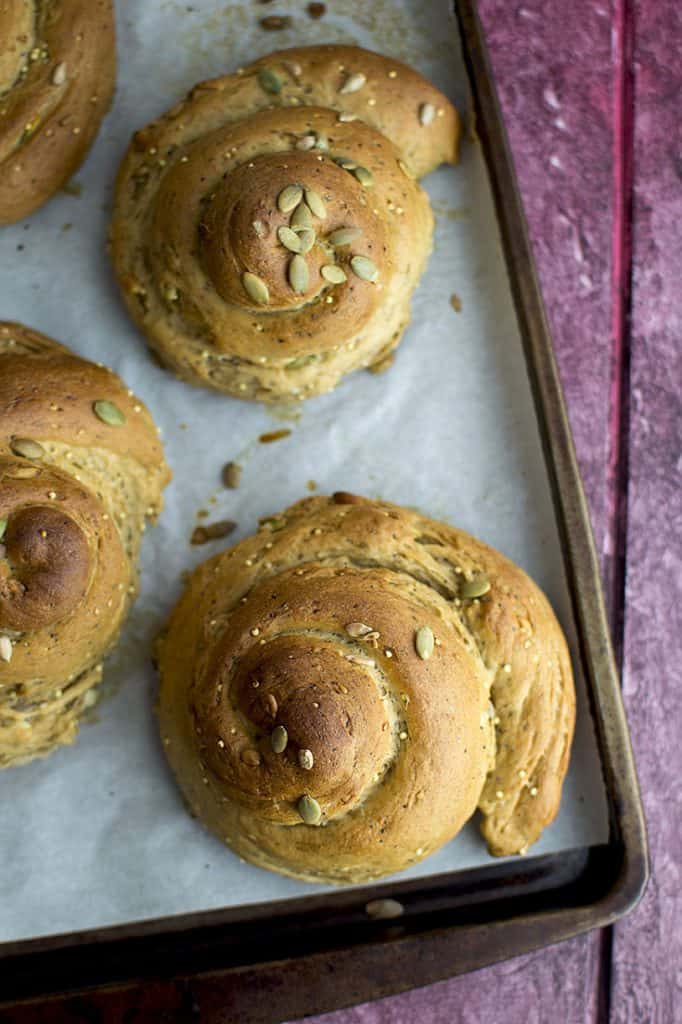 Vegan Seeded Challah Bread for #BreadBakers - Cook's Hideout