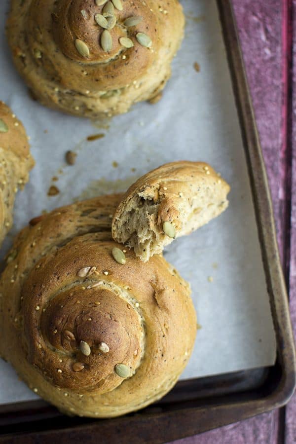 Vegan Seeded Challah Bread for #BreadBakers - Cook's Hideout