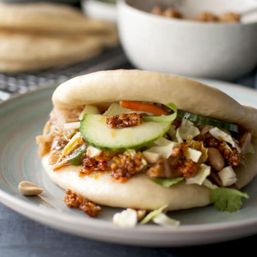 Vegan Bao Buns Recipe with Jackfruit filling | Cook's Hideout