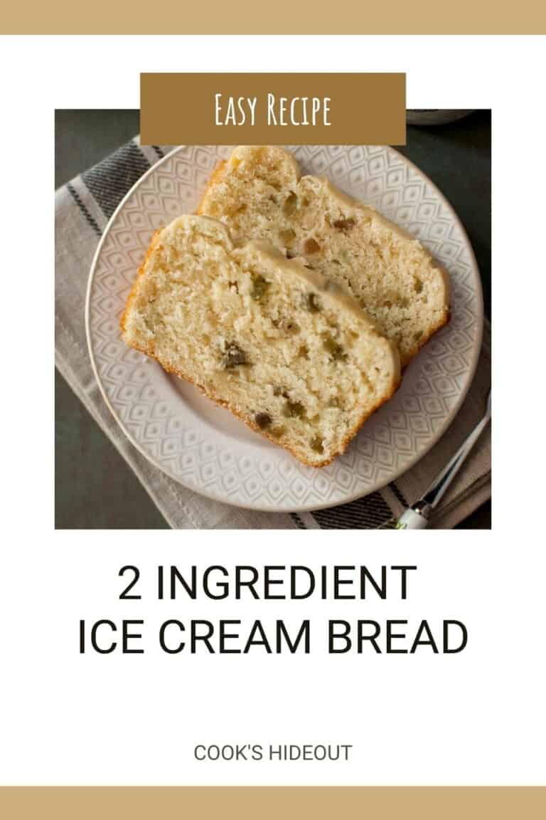 Ice Cream Bread Recipe | Just 2 Ingredients | Cook's Hideout