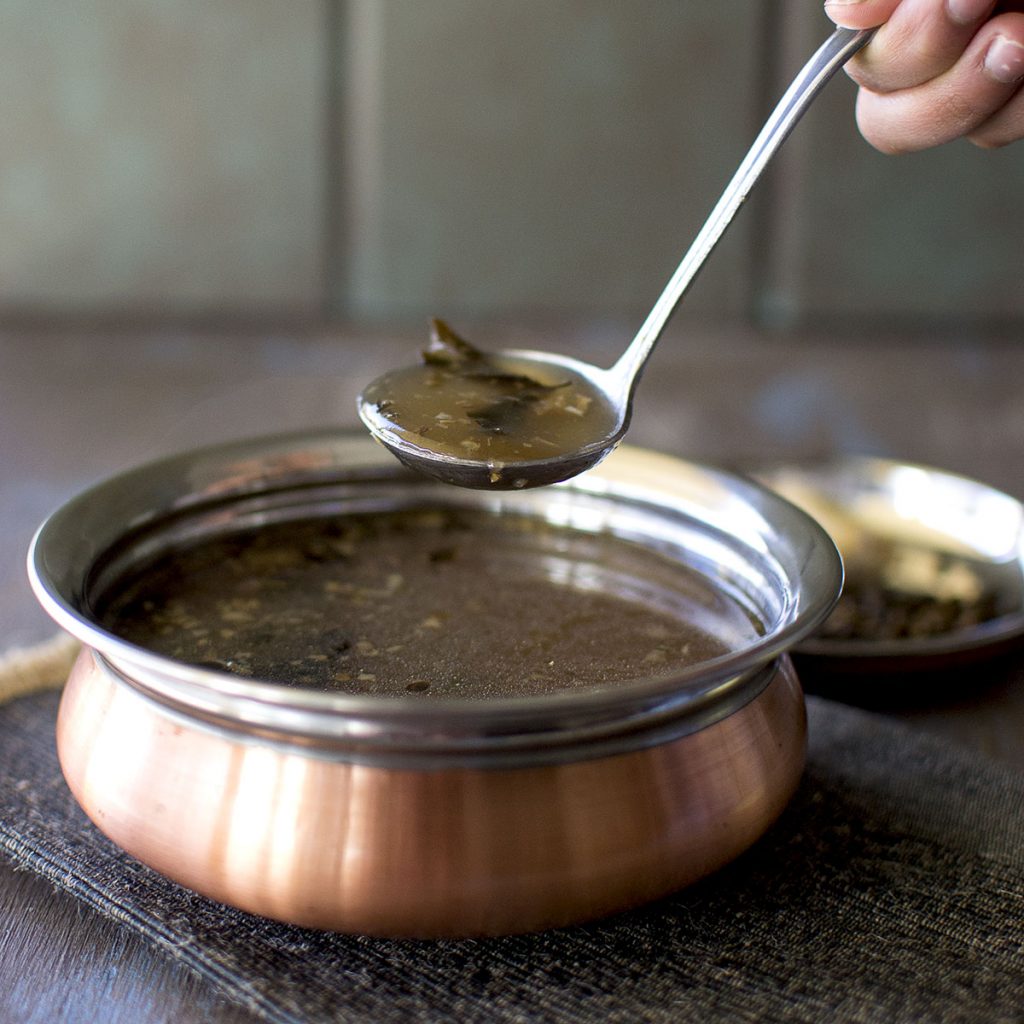 Miriyala Charu Recipe | Andhra Pepper Rasam | cookshideout
