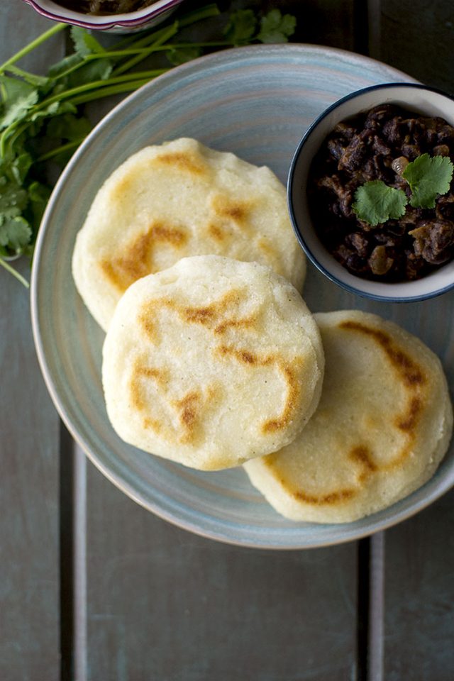 Vegan Venezuelan Arepas Recipe | Jackfruit filling - Cook's Hideout