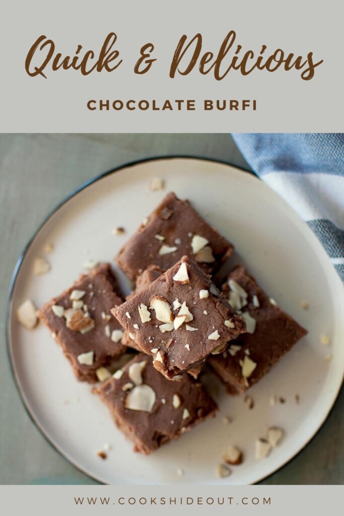 Chocolate Burfi Recipe | Step by Step Instructions | cookshideout