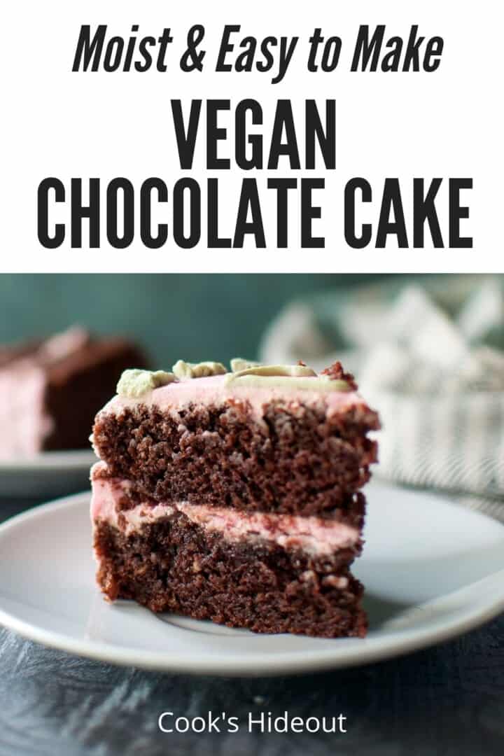 Eggless Chocolate Cake with Jam Recipe | Cook's Hideout