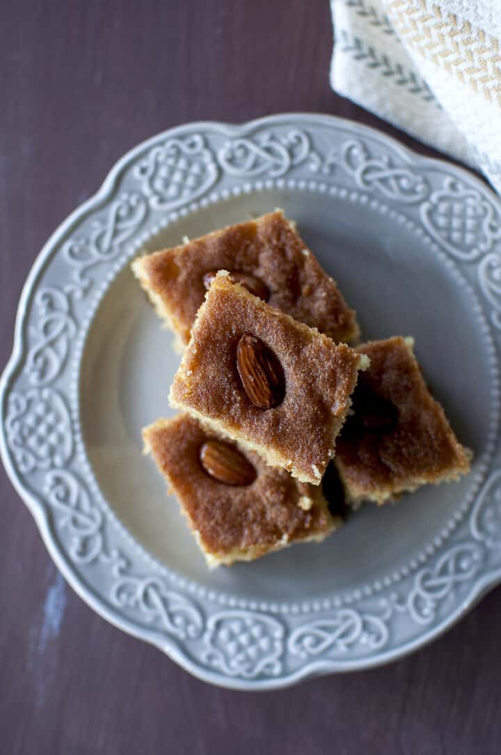 Namoura Recipe | Lebanese Dessert | Cook's Hideout